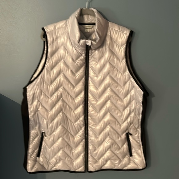 CJ Banks | Jackets & Coats | Nwot Cj Banjs Vest 3x Lt Lavenderblack ...